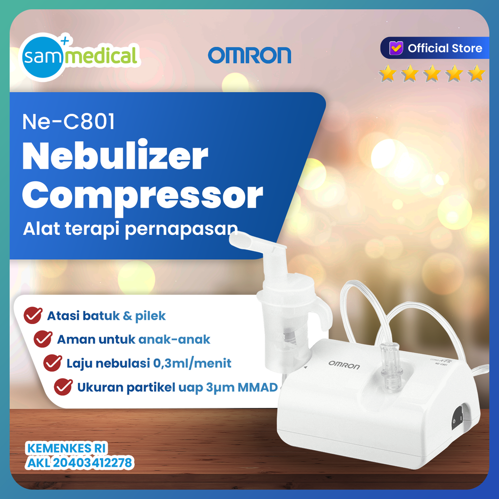 Omron Nebulizer Compressor Ne-C801 | sam medical